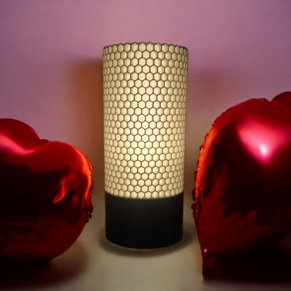 3dkprintz | Other | Beautiful Table Lamp Homemade The Honeycomb | Poshmark